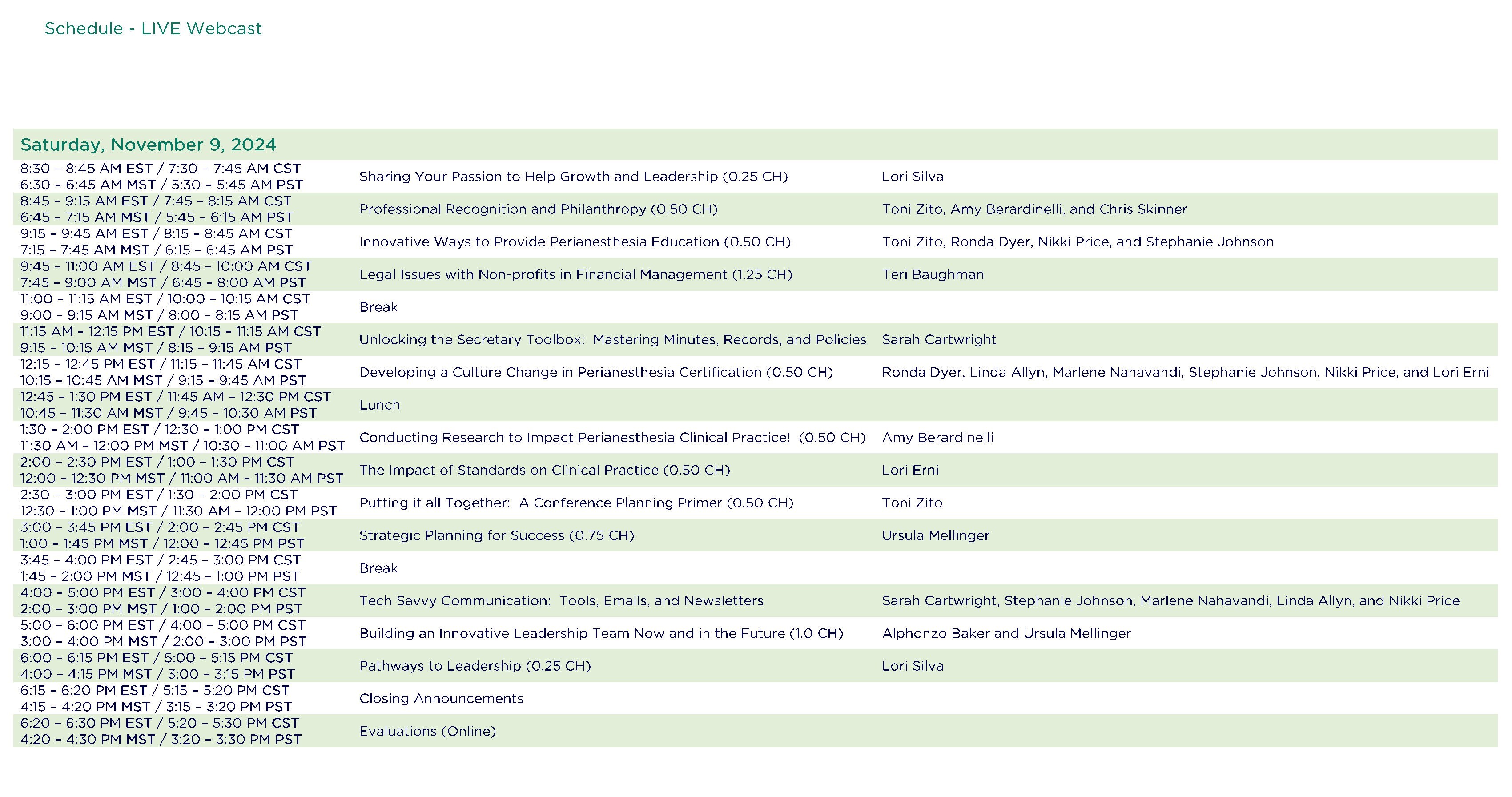 ASPAN Learn: 2024 ASPAN Perianesthesia Development Institute: Tips for ...